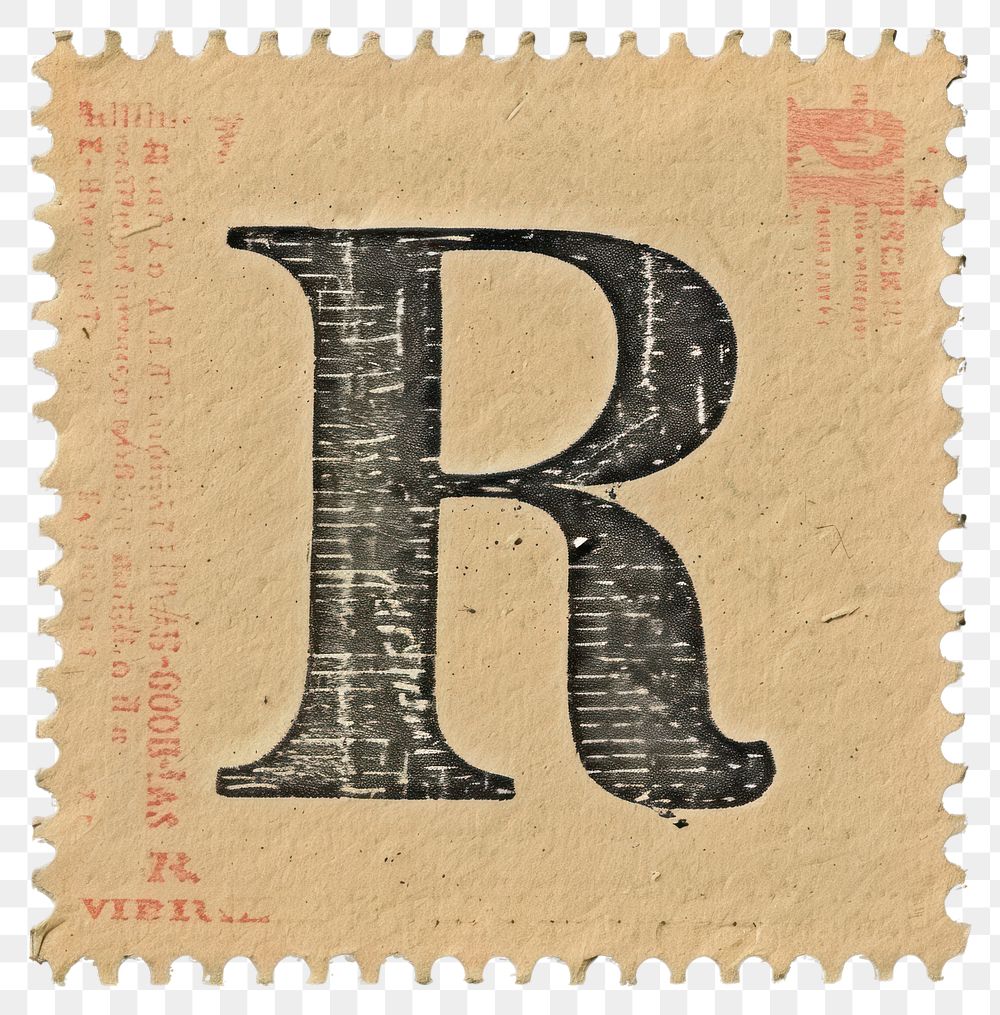 PNG Stamp alphabet R number | Free PNG - rawpixel