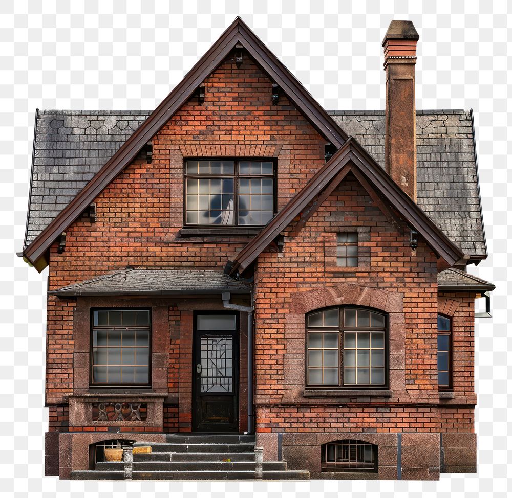 PNG Brick house architecture building | Premium PNG - rawpixel