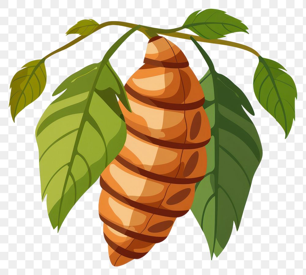 PNG Illustration cocoon plant leaf | Free PNG - rawpixel