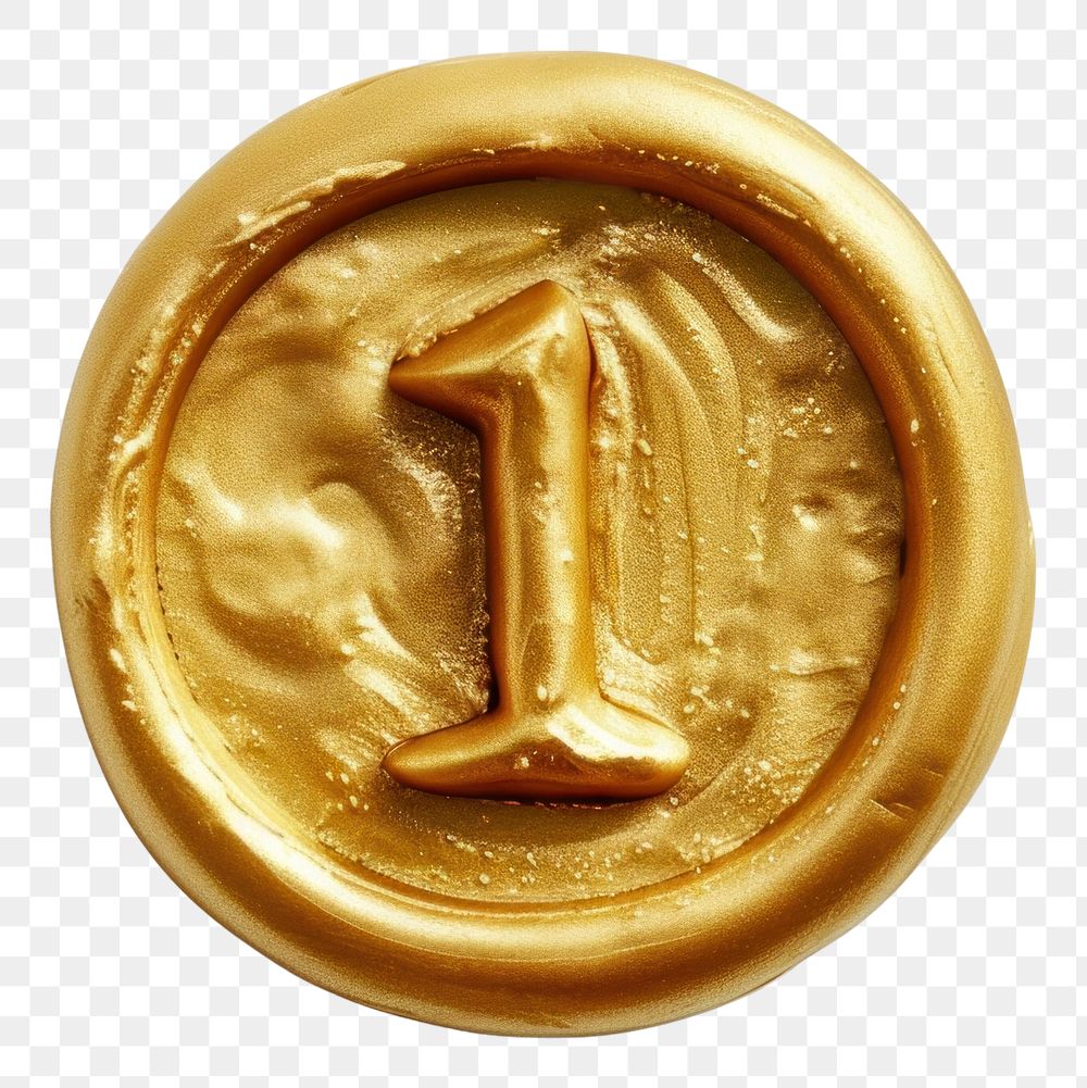 PNG Letter number 1 gold | Premium PNG - rawpixel