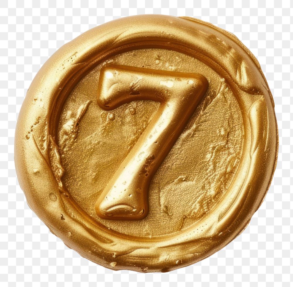 PNG Letter number 7 gold | Premium PNG - rawpixel