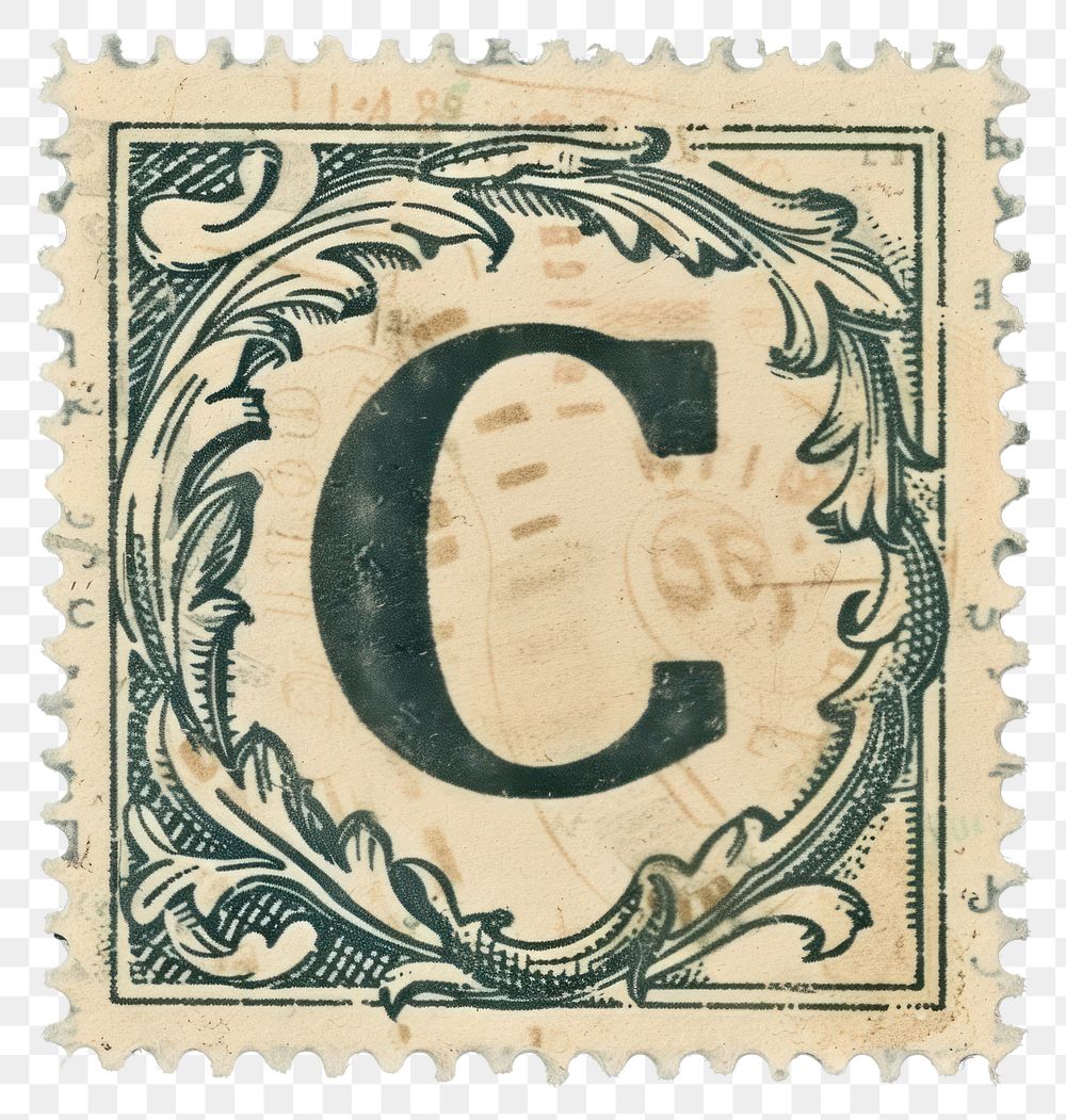 PNG Postage stamp alphabet C | Free PNG - rawpixel