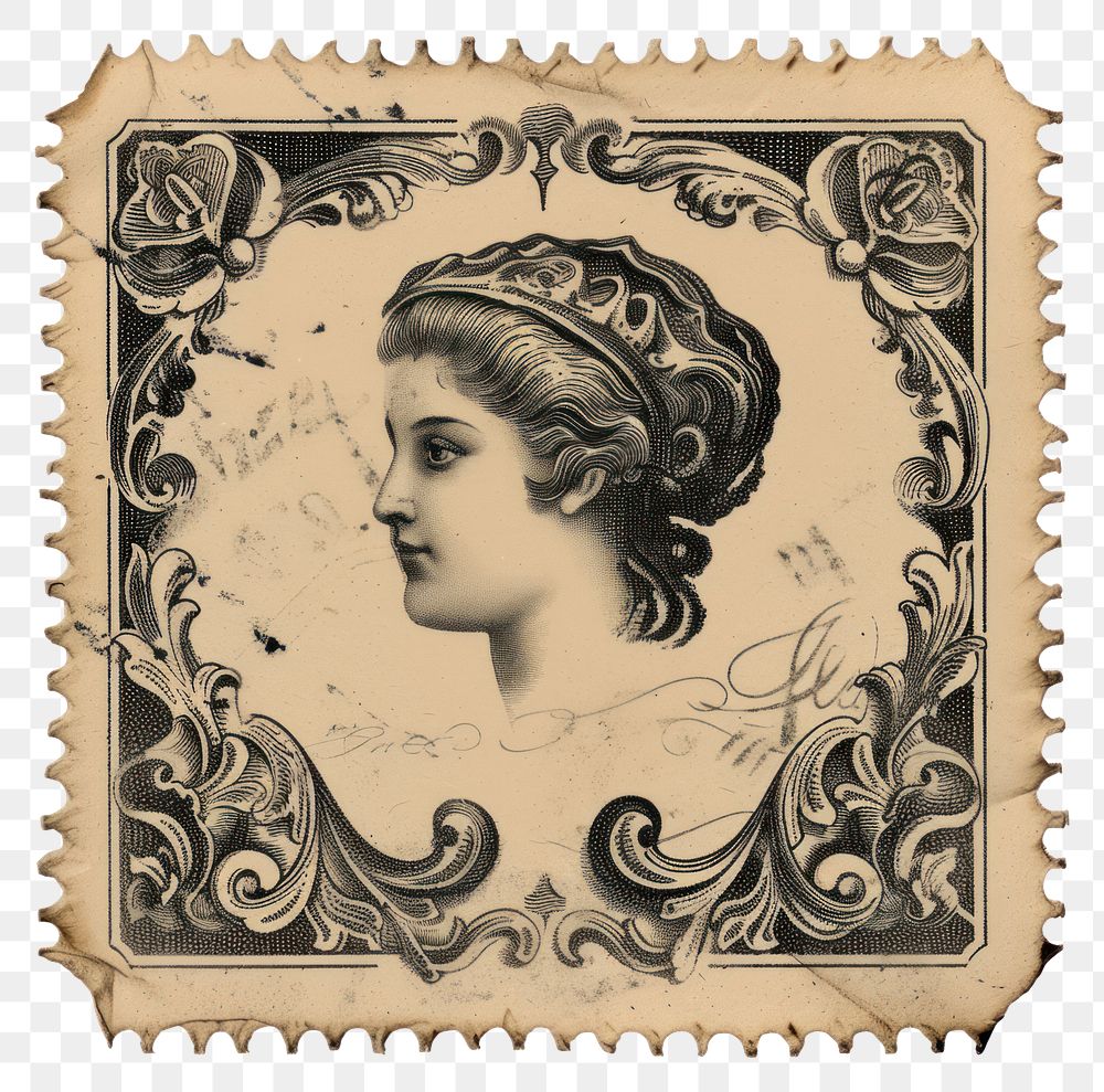 PNG Vintage postage stamp art | Premium PNG - rawpixel