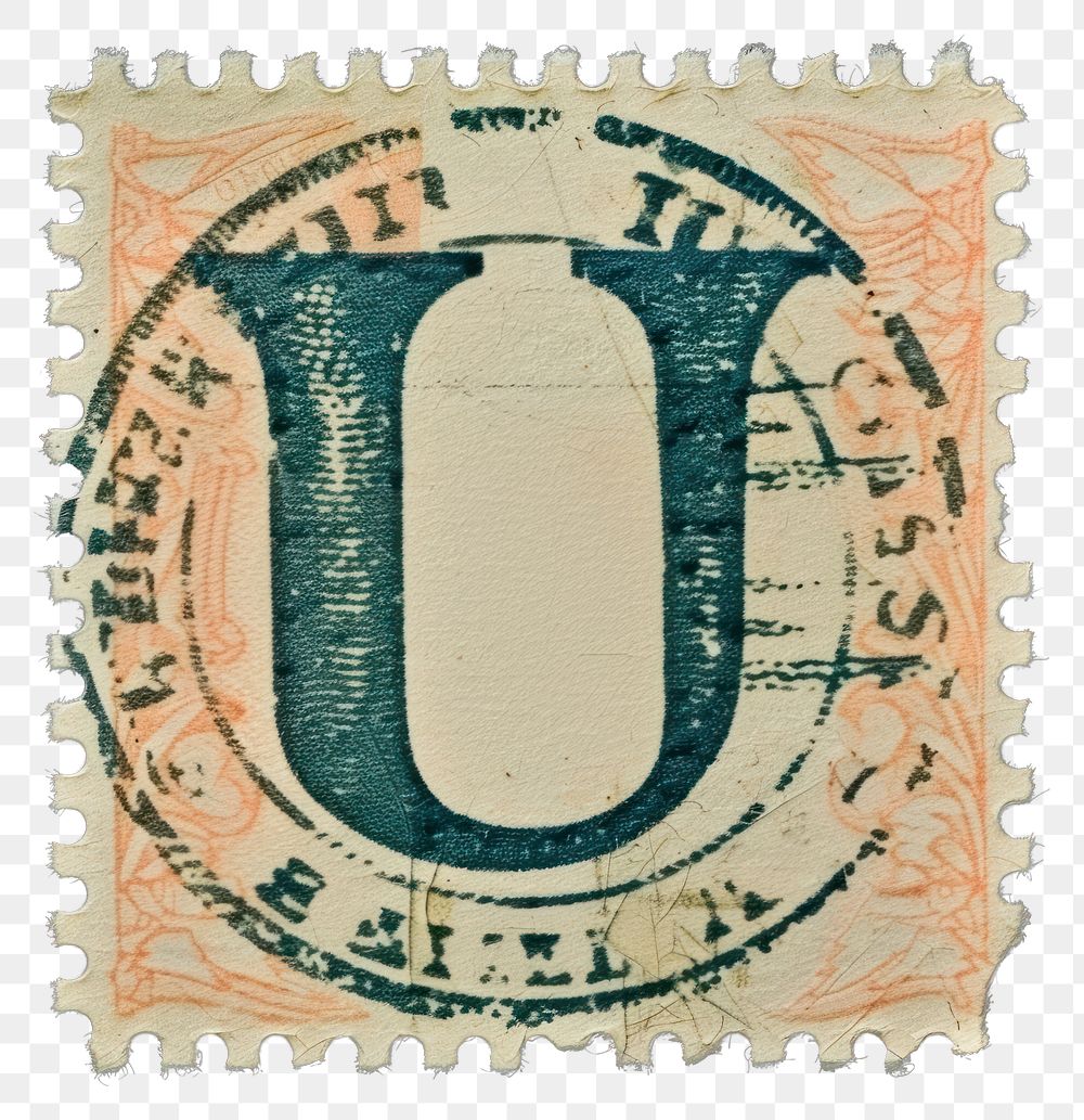 PNG Stamp alphabet U font | Free PNG - rawpixel