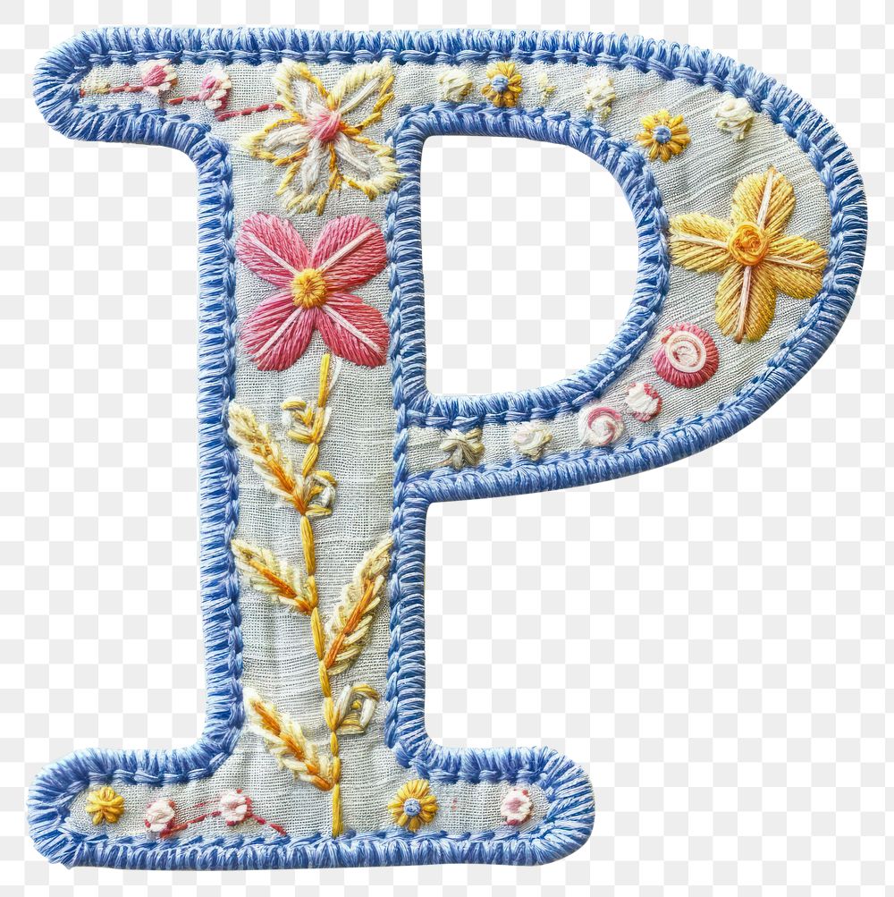 PNG Alphabet P embroidery pattern | Premium PNG - rawpixel