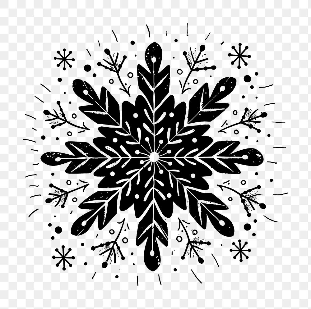 PNG Fun illustration cute snowflake | Free PNG - rawpixel