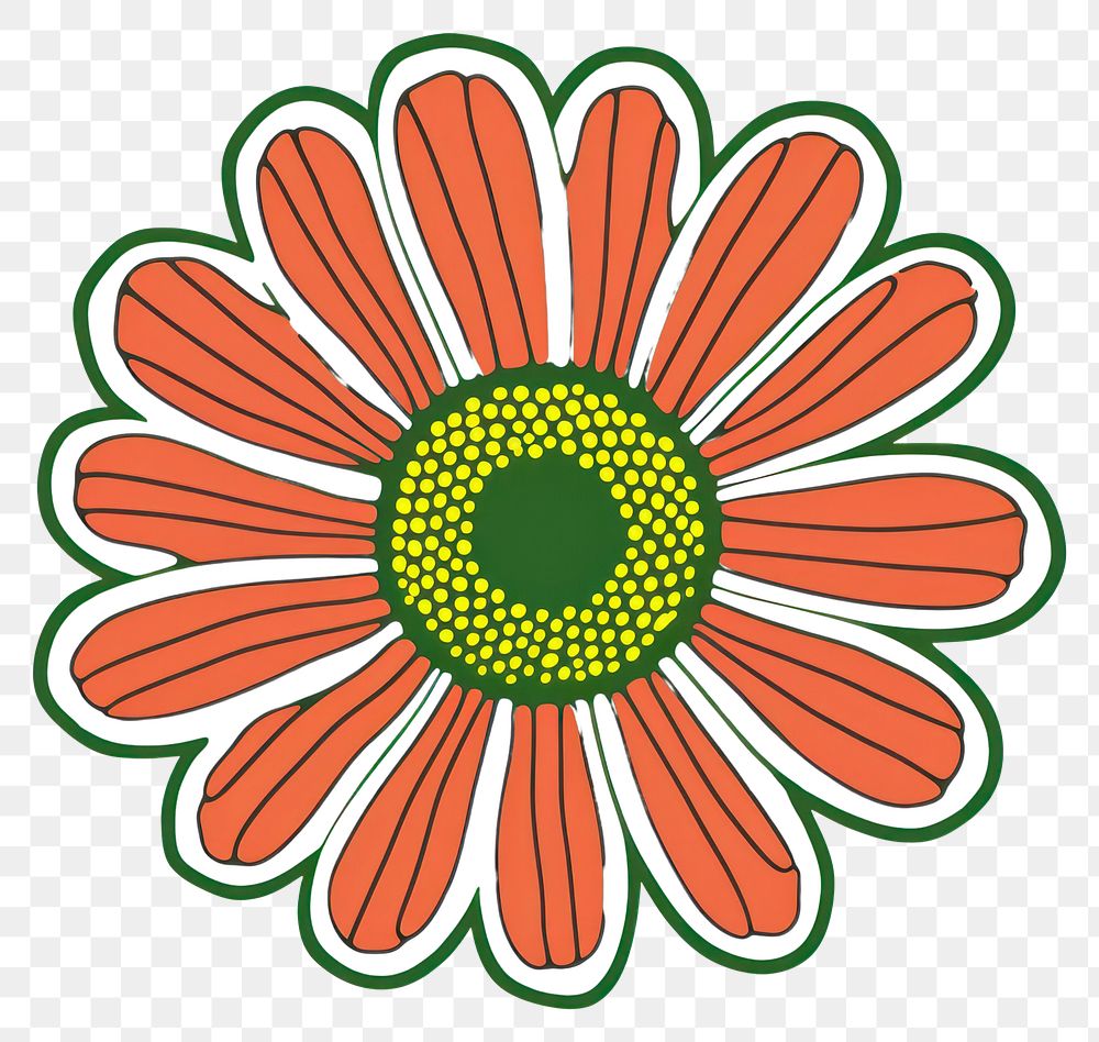 PNG vector graphic daisy flower | Free PNG - rawpixel