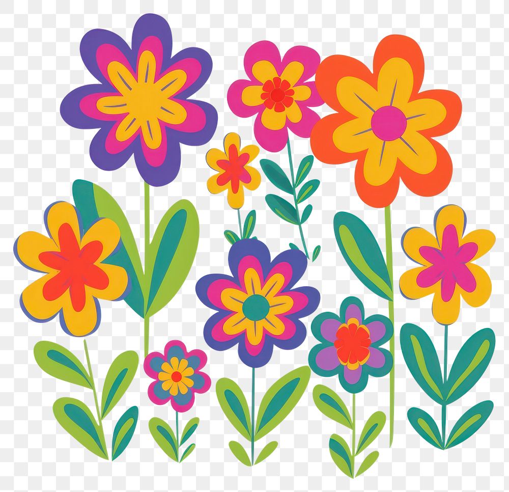 PNG vector graphic flowers graphics | Free PNG - rawpixel