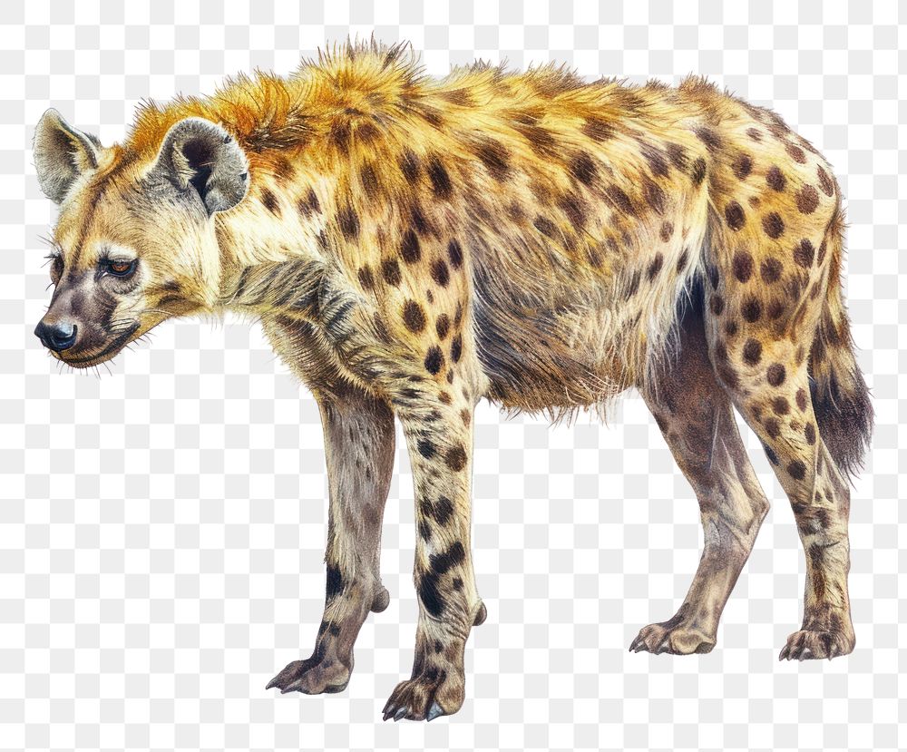 PNG Illustration Hyena hyena wildlife | Premium PNG - rawpixel