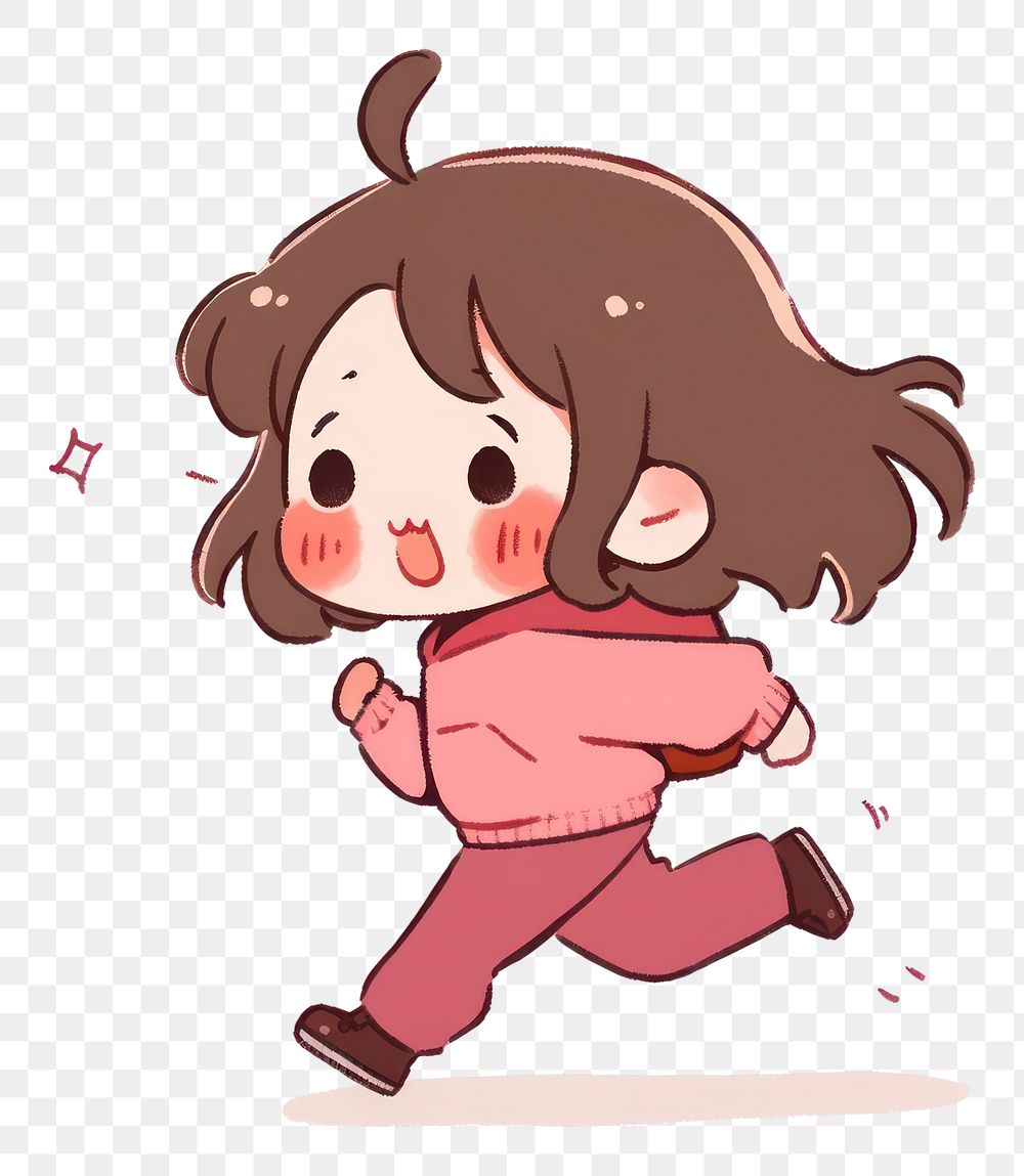 PNG Kid running cartoon person | Premium PNG - rawpixel