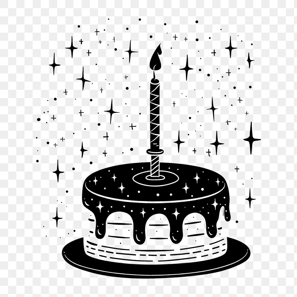 PNG Surreal aesthetic birthday cake | Free PNG - rawpixel