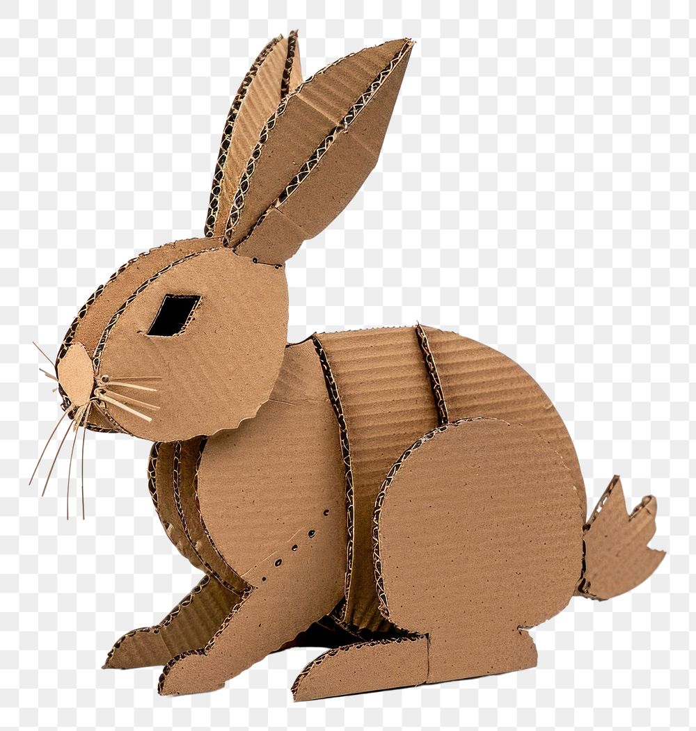 PNG Rabbit cardboard rabbit animal. | Free PNG - rawpixel