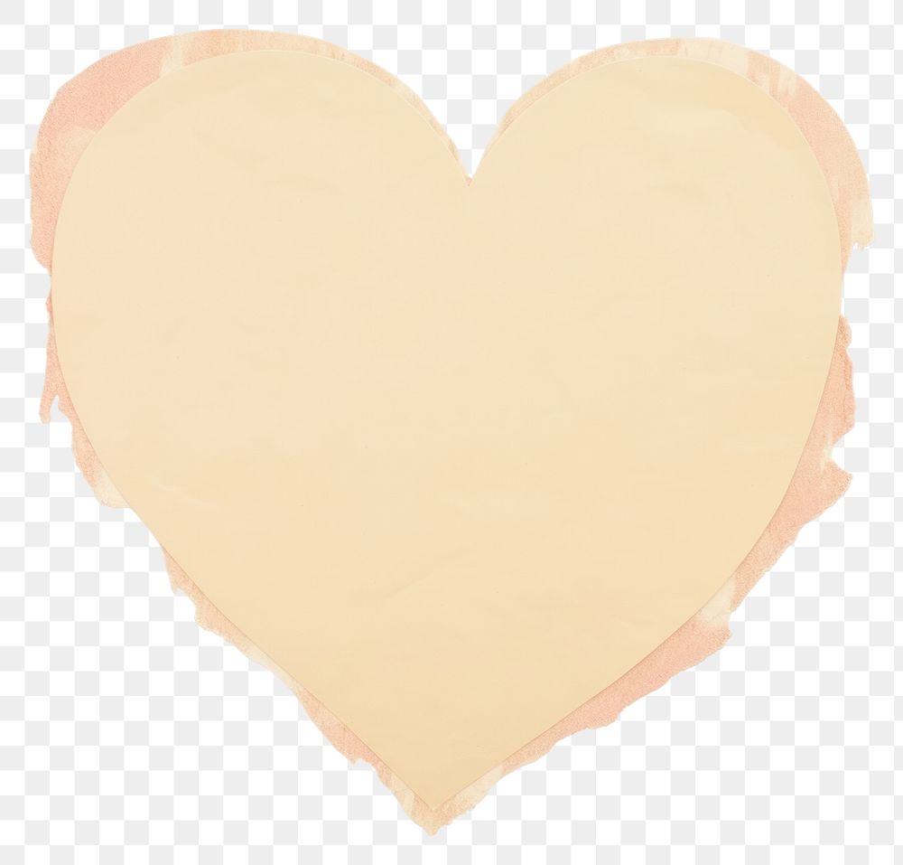 PNG Beige heart shape ripped | Free PNG - rawpixel