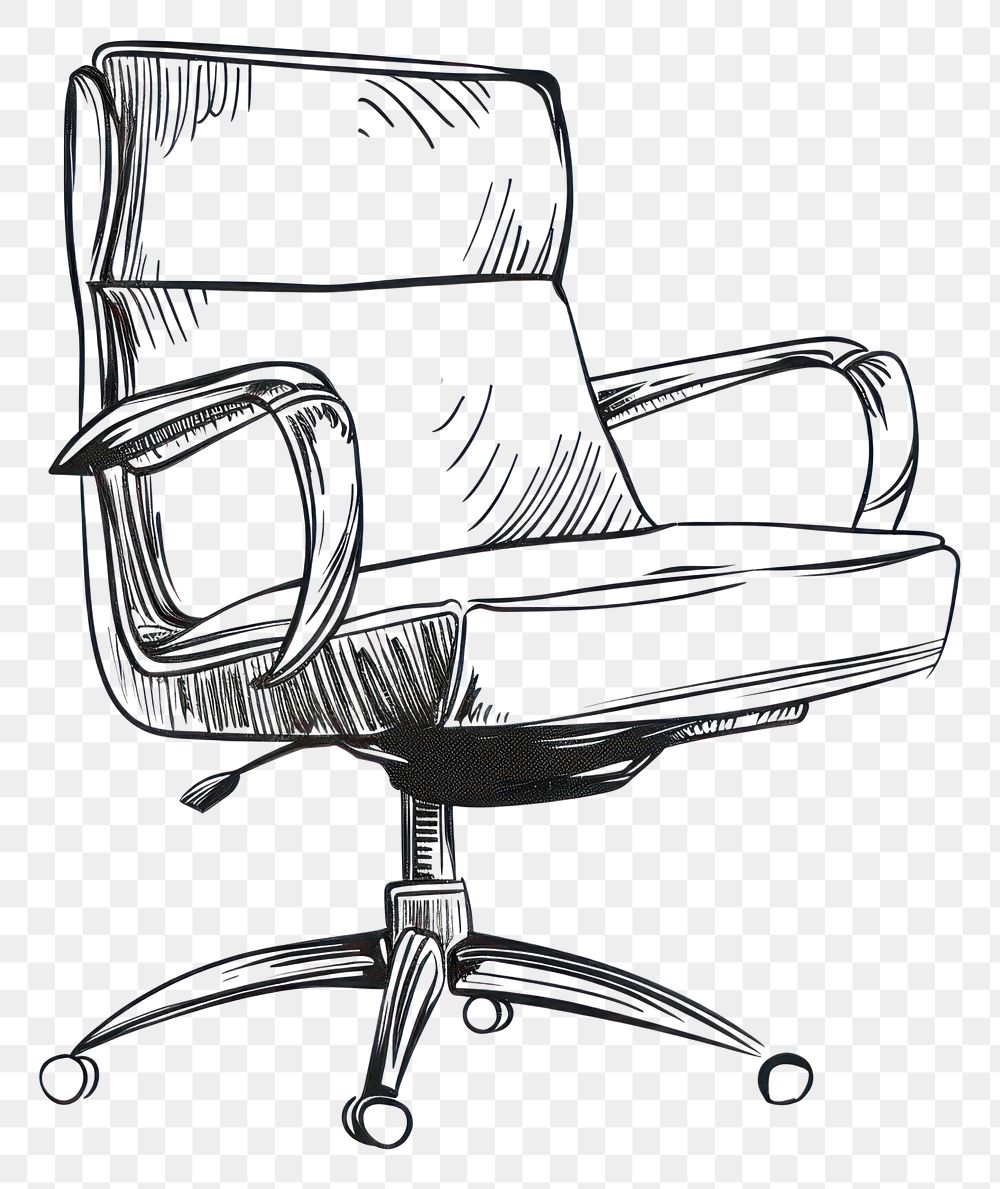 PNG Office chair doodle furniture | Free PNG - rawpixel