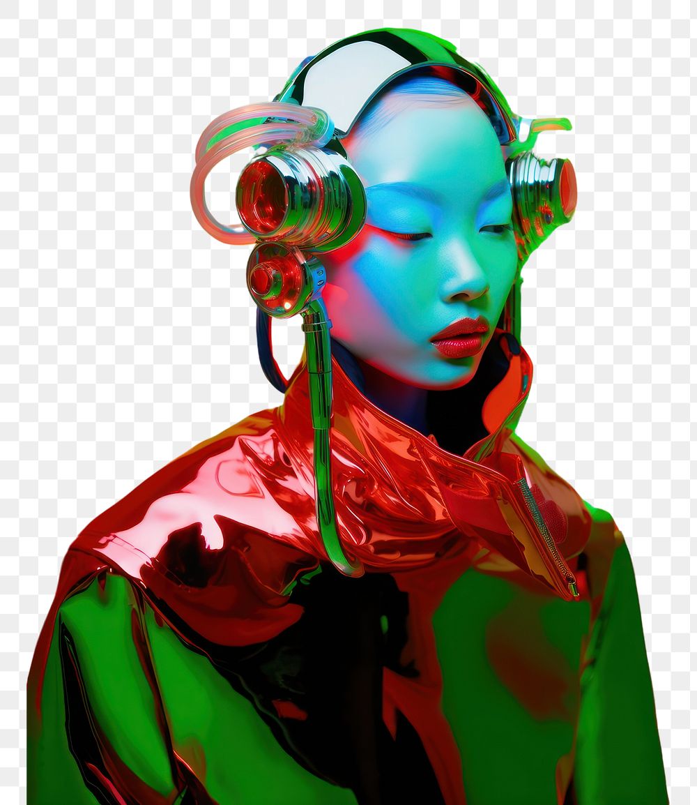 PNG Fashion photography representing futuristic | Premium PNG - rawpixel