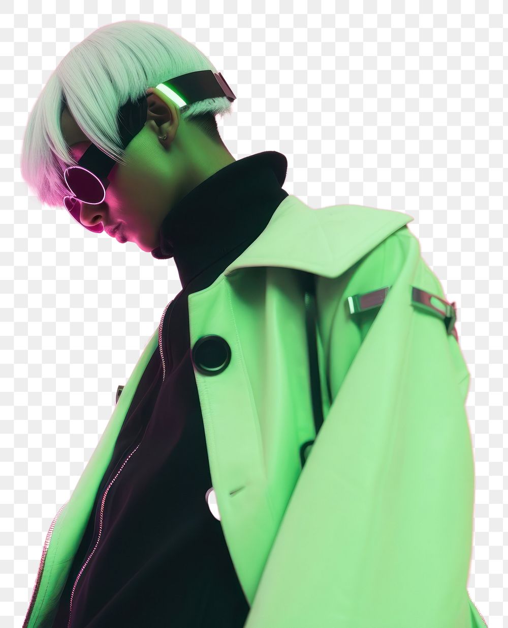 PNG Y2k futuristic fashion photography | Premium PNG - rawpixel