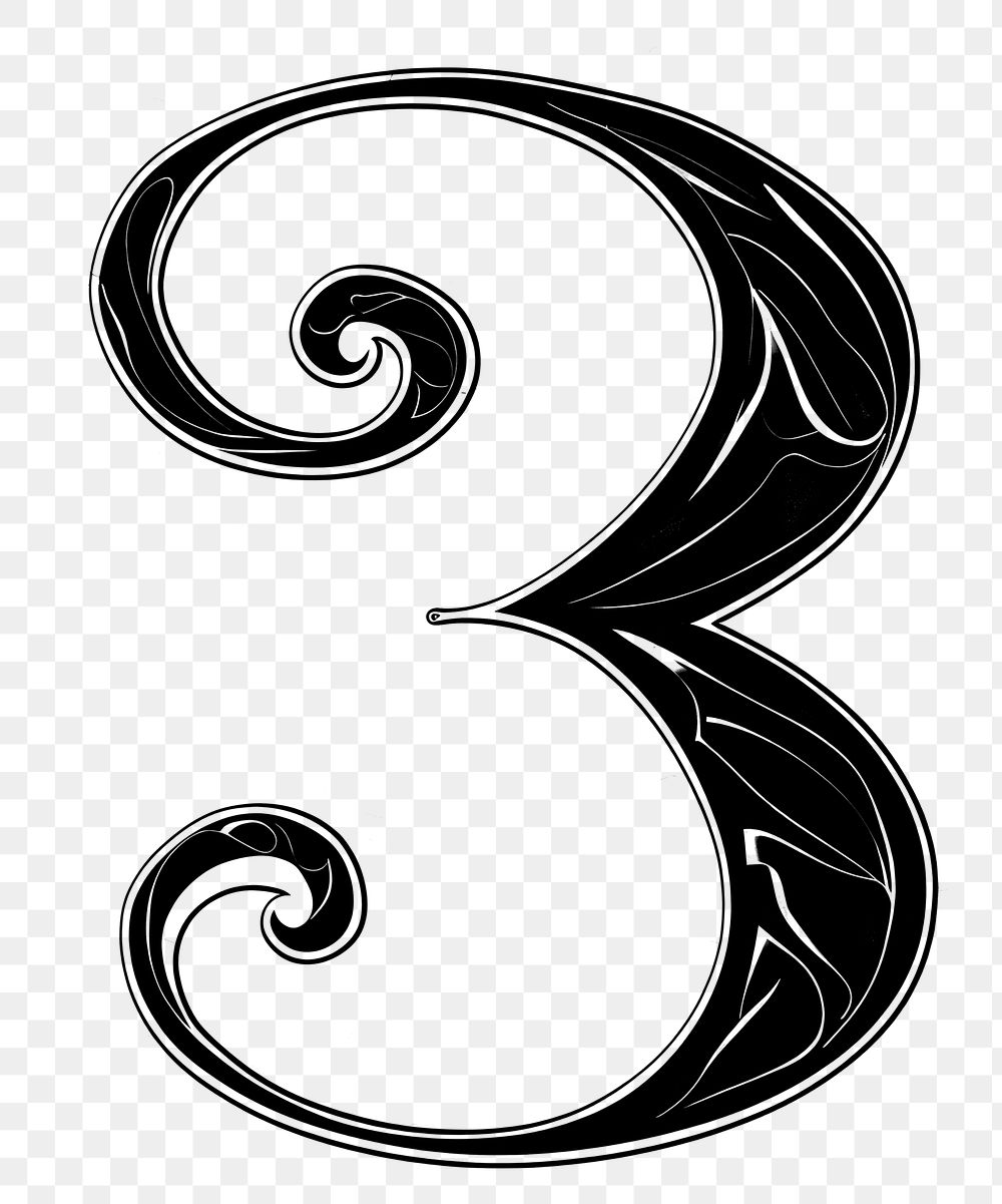 PNG Number 3 alphabet number | Free PNG - rawpixel