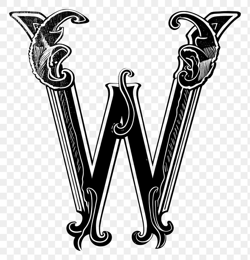 PNG W letter alphabet text. | Free PNG - rawpixel