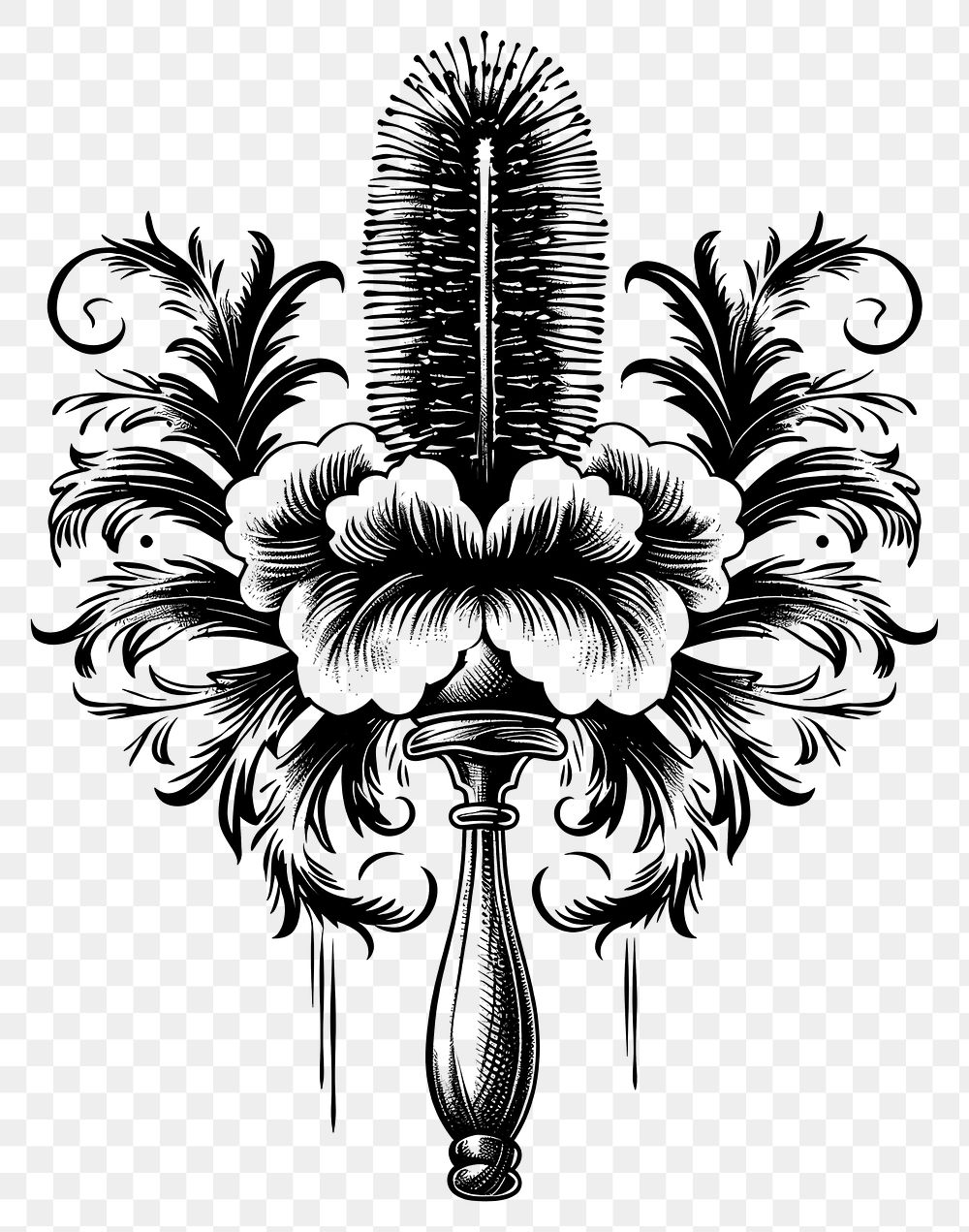 PNG Hair brush drawing pattern | Free PNG - rawpixel