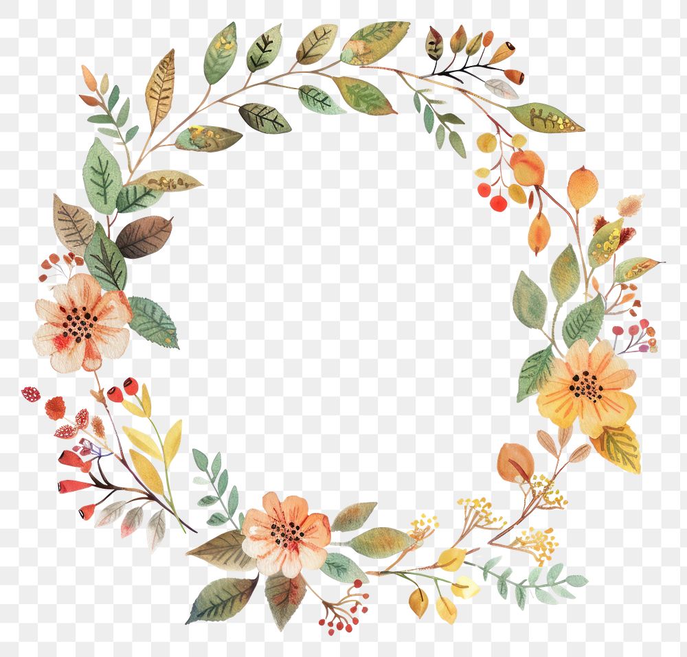 PNG Autumn leaf circle border | Free PNG - rawpixel