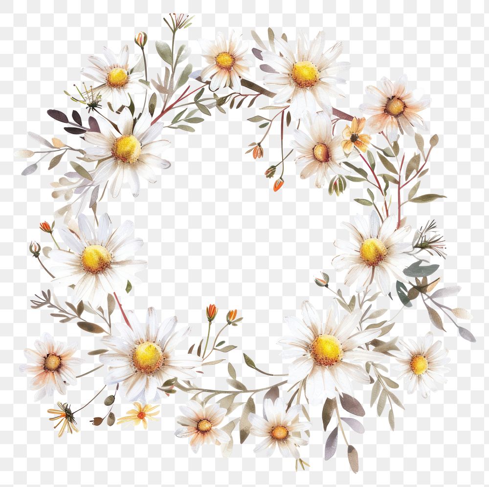 PNG Little daisy circle border | Free PNG - rawpixel