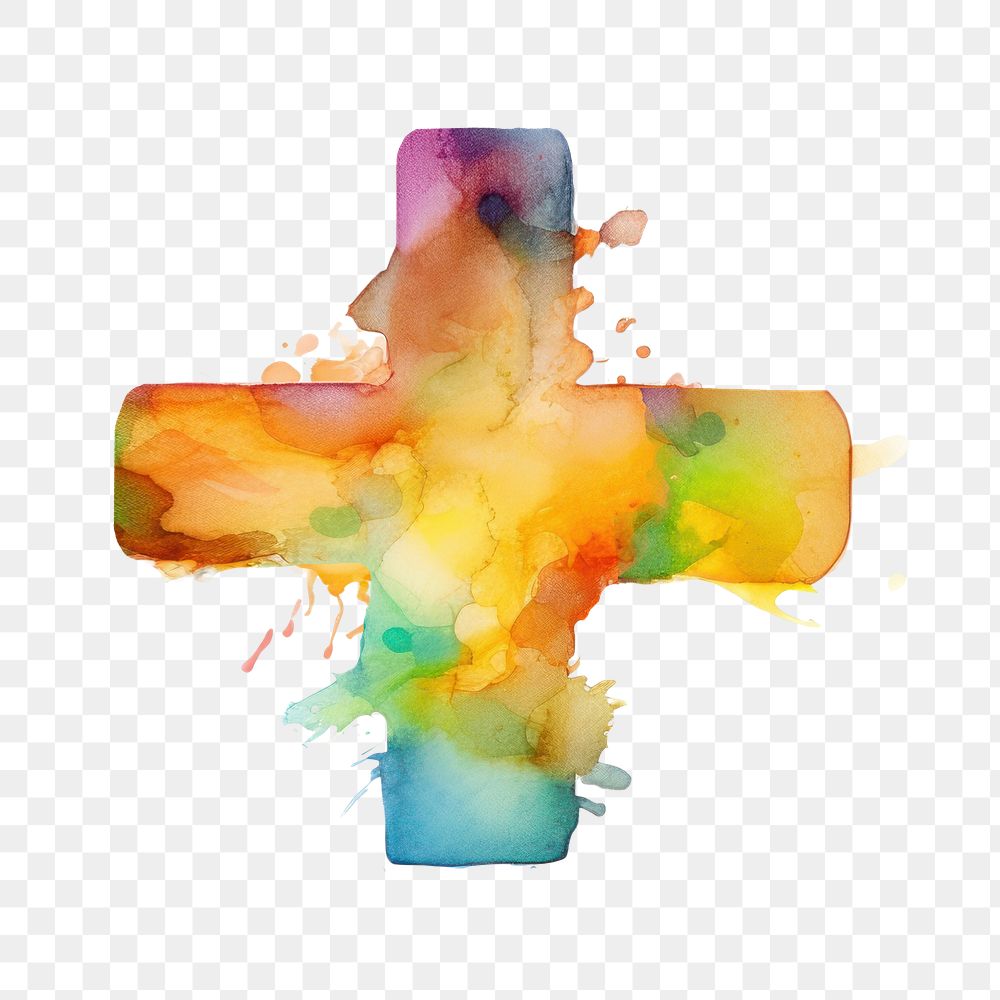 Plus png splashed watercolor sign, | Premium PNG - rawpixel