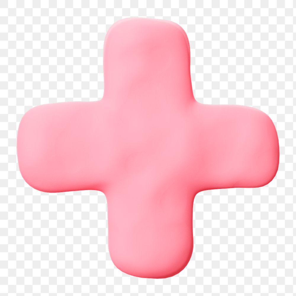 Plus sign png pink clay | Free PNG - rawpixel