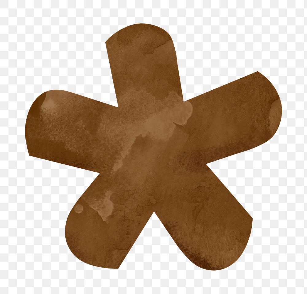 Asterisk png brown digital art | Free PNG - rawpixel