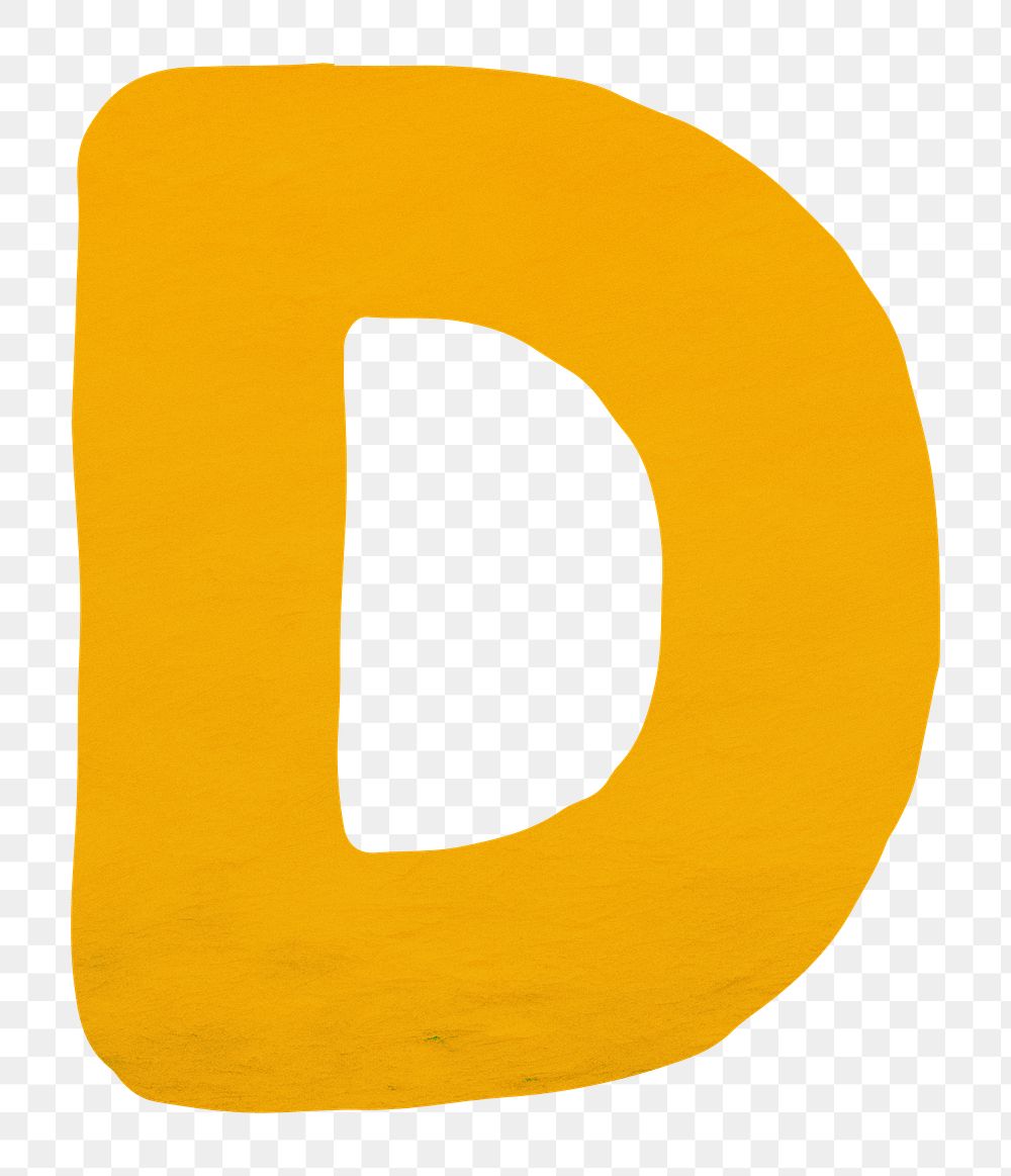 PNG yellow letter D alphabet | Premium PNG - rawpixel