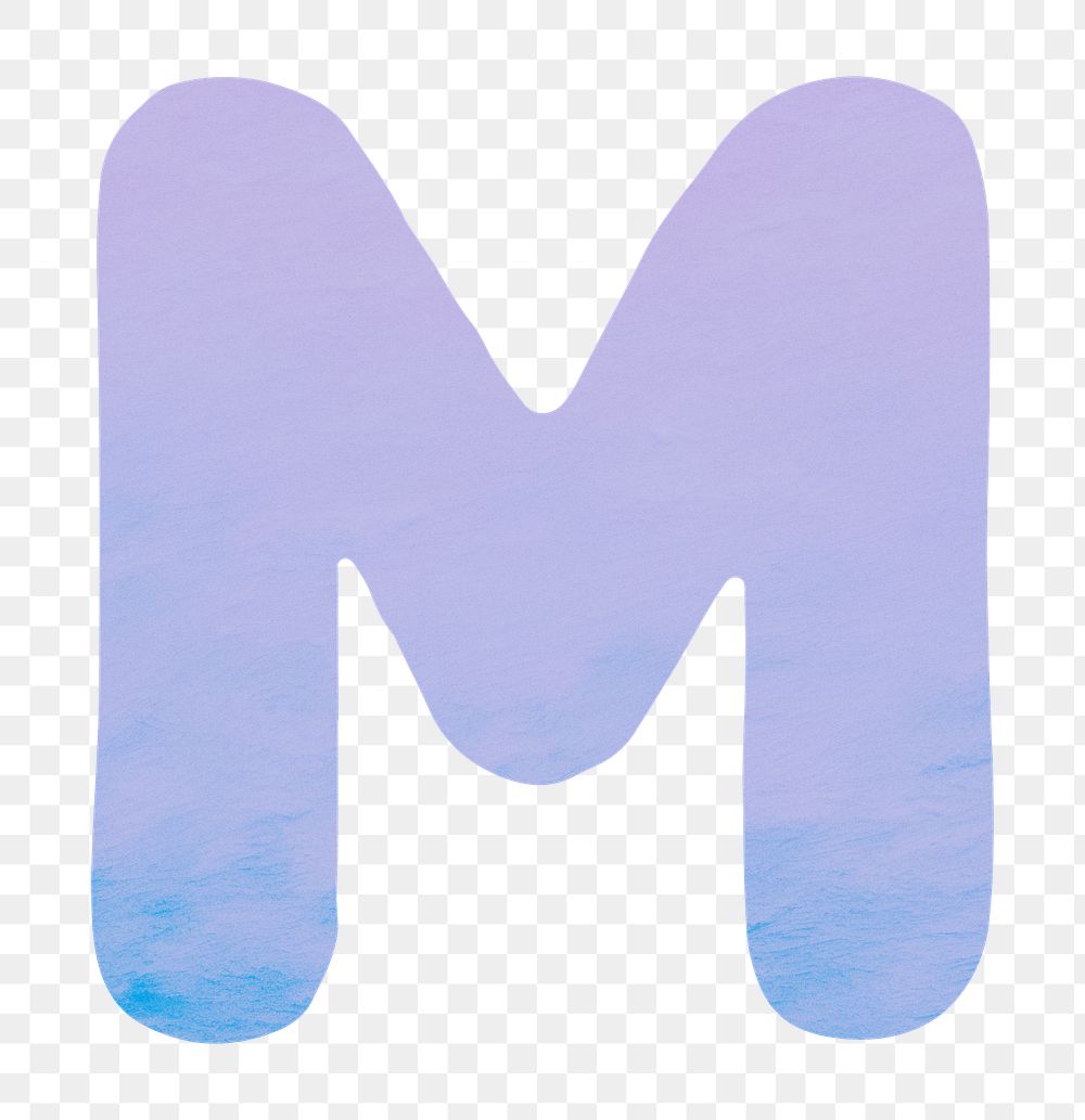 PNG purple letter M alphabet, | Free PNG - rawpixel