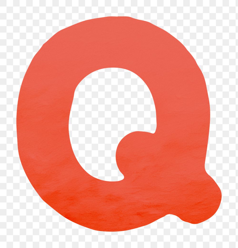 PNG red letter Q alphabet | Free PNG - rawpixel