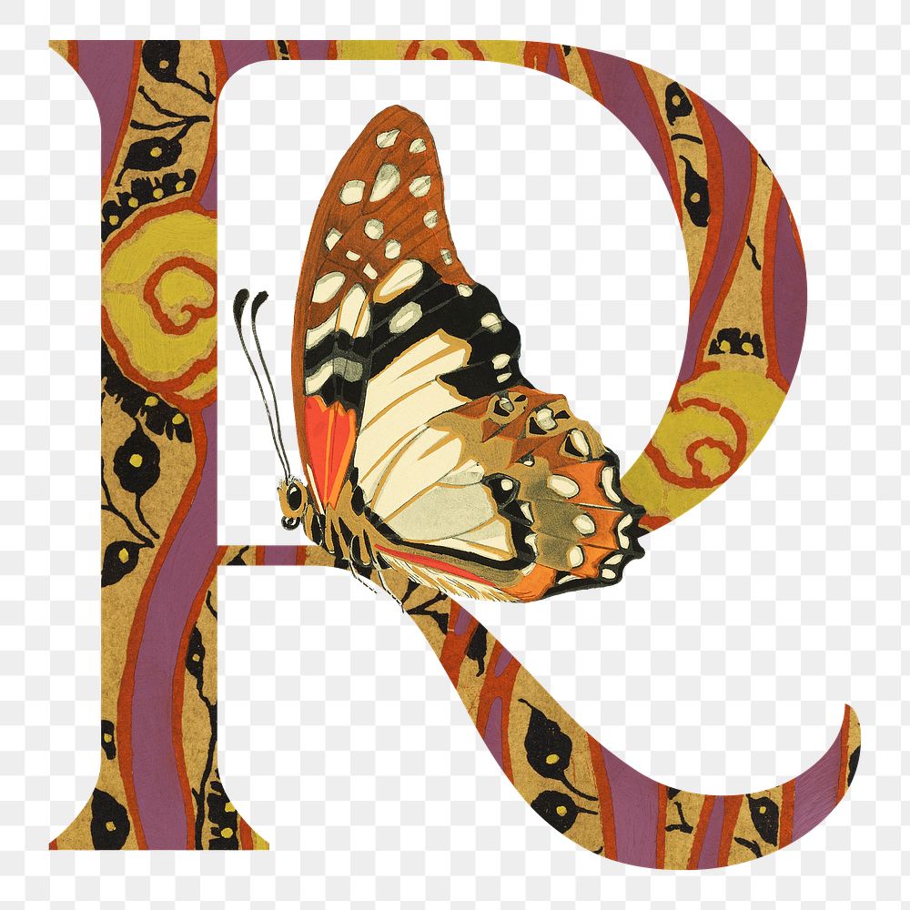 Letter R PNG Seguy Papillons | Free PNG - rawpixel
