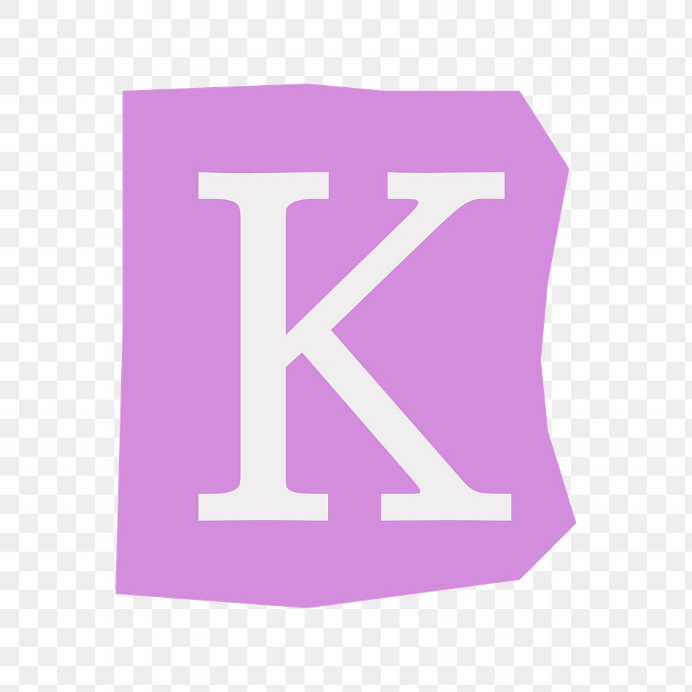 Letter K png papercut alphabet | Free PNG - rawpixel