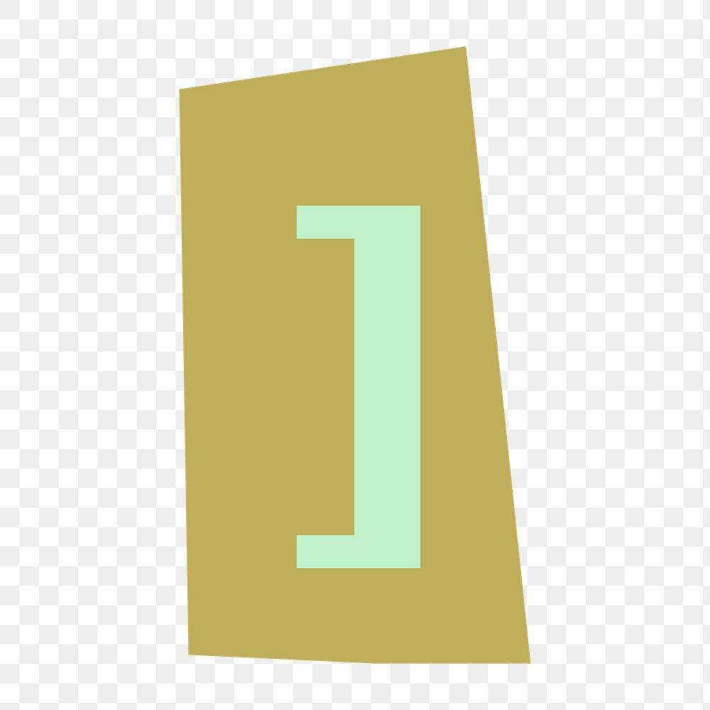 Square bracket sign png papercut | Free PNG - rawpixel