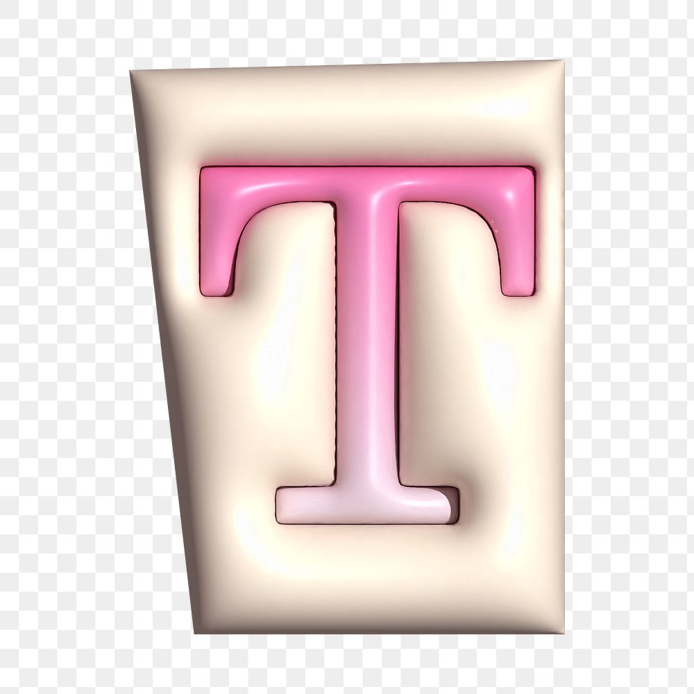 Letter T png 3D alphabets | Premium PNG - rawpixel
