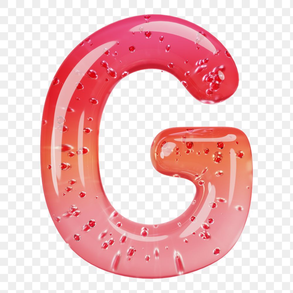 Letter G png 3D red | Free PNG - rawpixel