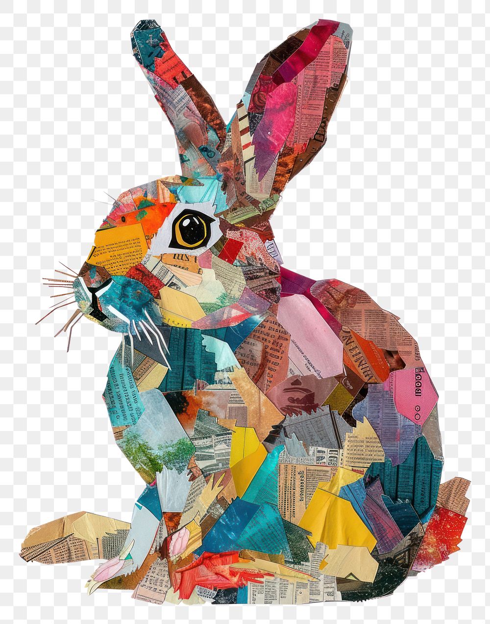 PNG Collage rabbit animal mammal. | Premium PNG - rawpixel