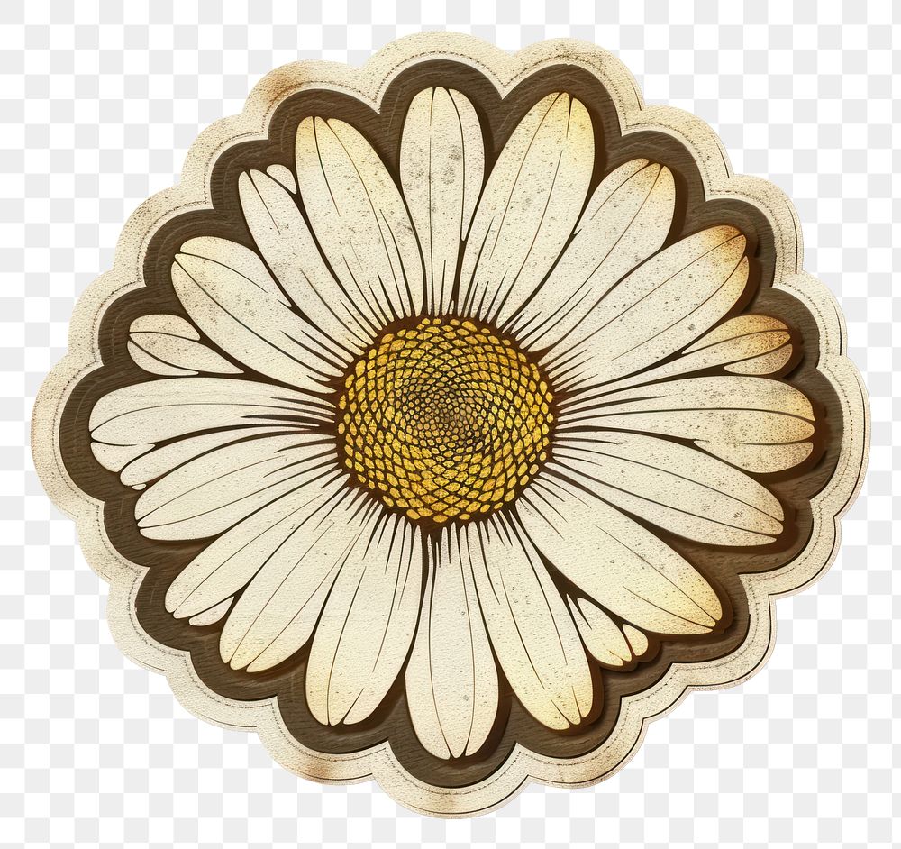 daisy shape ticket accessories asteraceae | Premium PNG - rawpixel