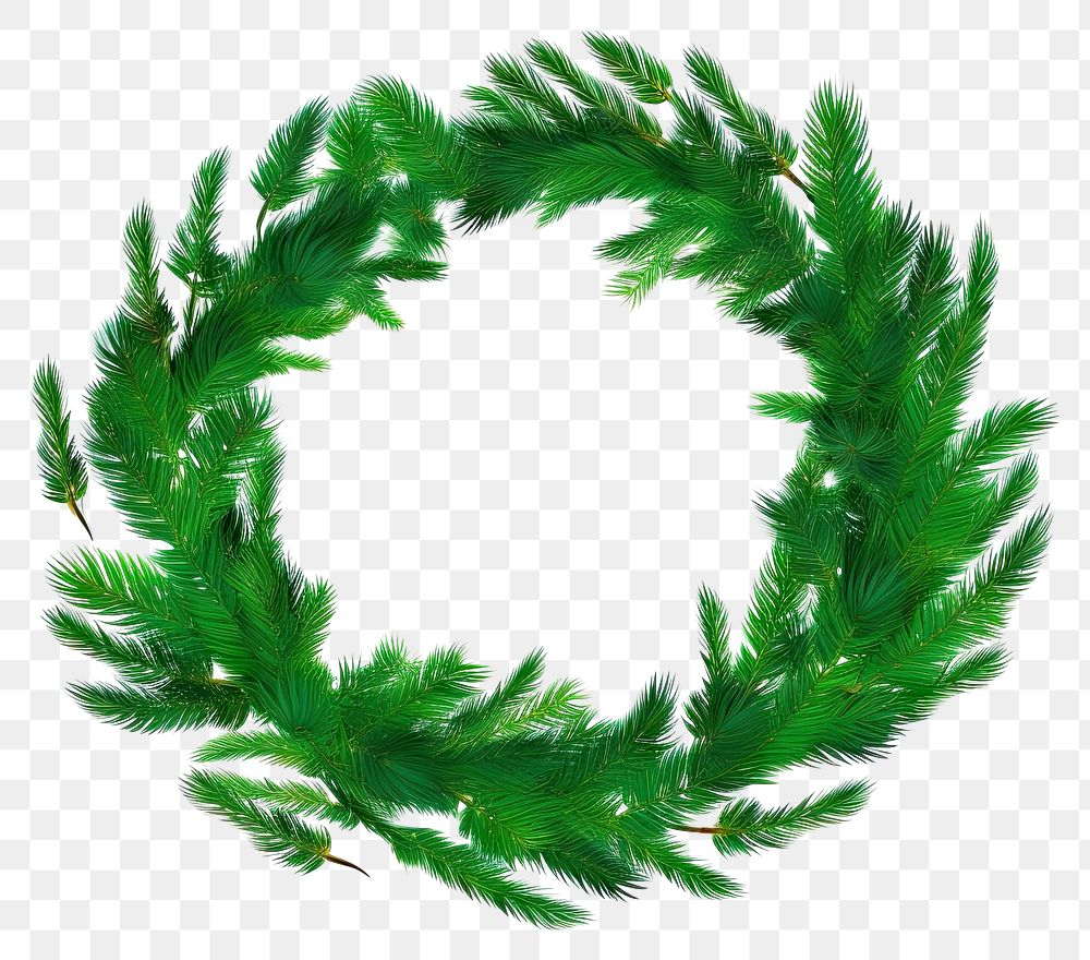 PNG Christmas Pine Wreath wreath | Free PNG Illustration - rawpixel