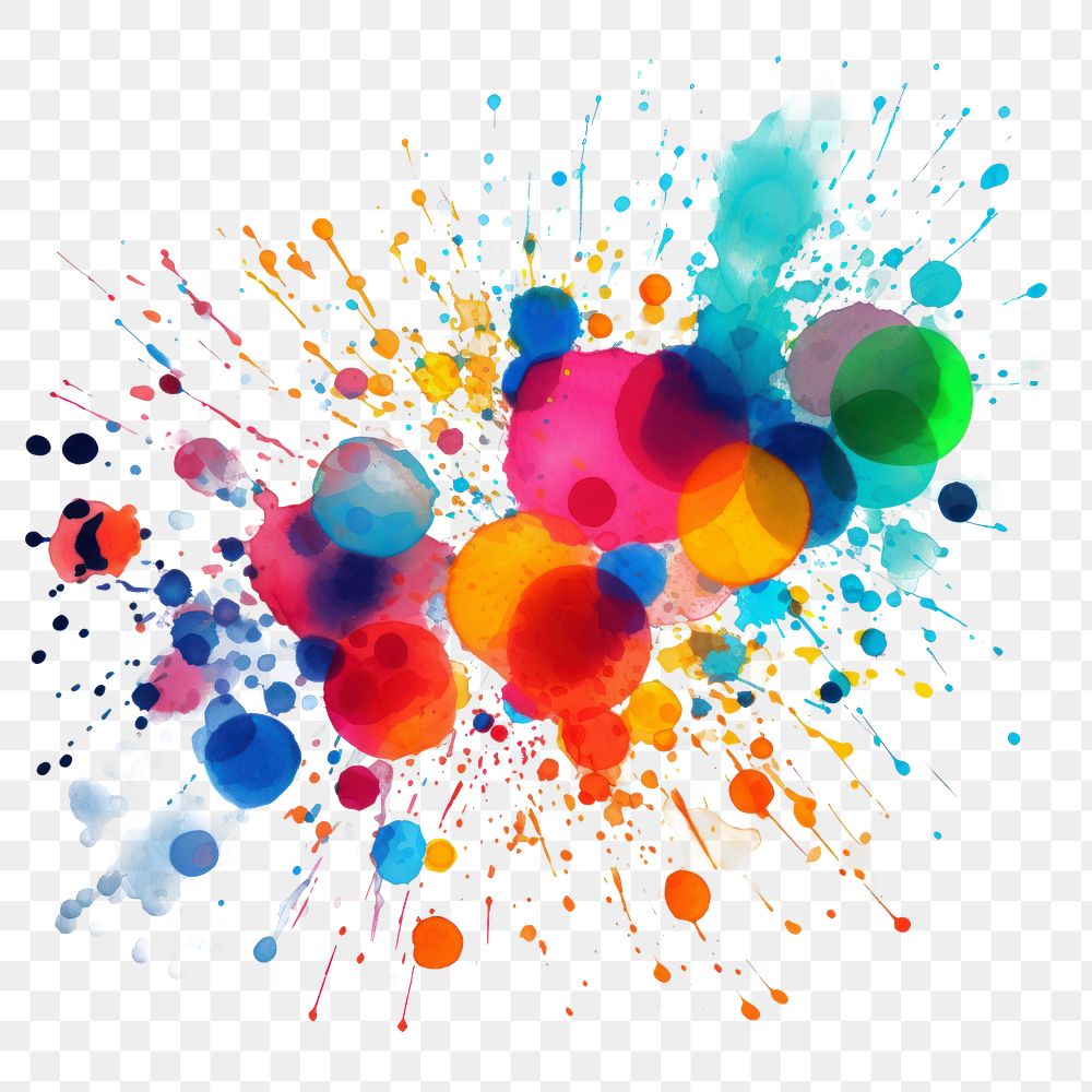 PNG Colorful spots backgrounds white | Premium PNG - rawpixel