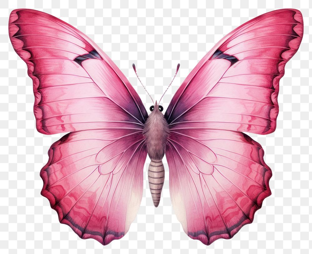 PNG Pink butterfly animal insect | Premium PNG - rawpixel
