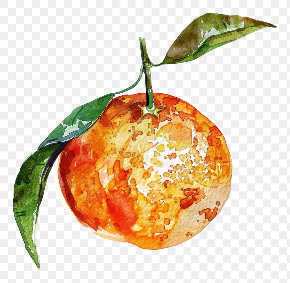 PNG An isolated fresh tangerine | Free PNG - rawpixel