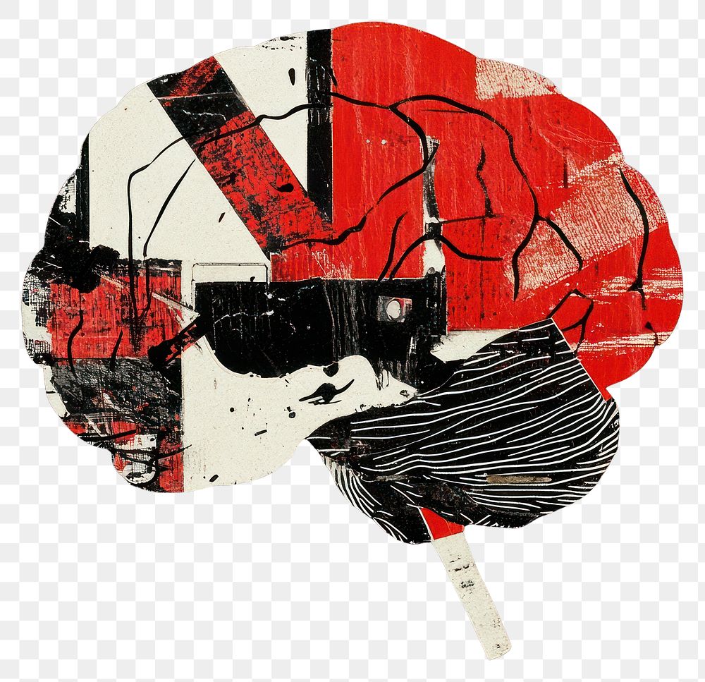 PNG brain collage illustration modern. | Free PNG - rawpixel