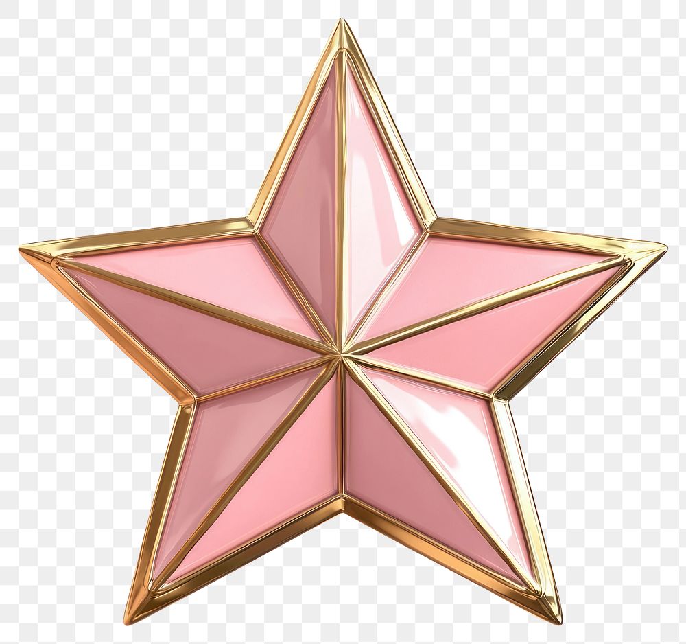 PNG Pink-Gold Star illustration modern | Free PNG - rawpixel