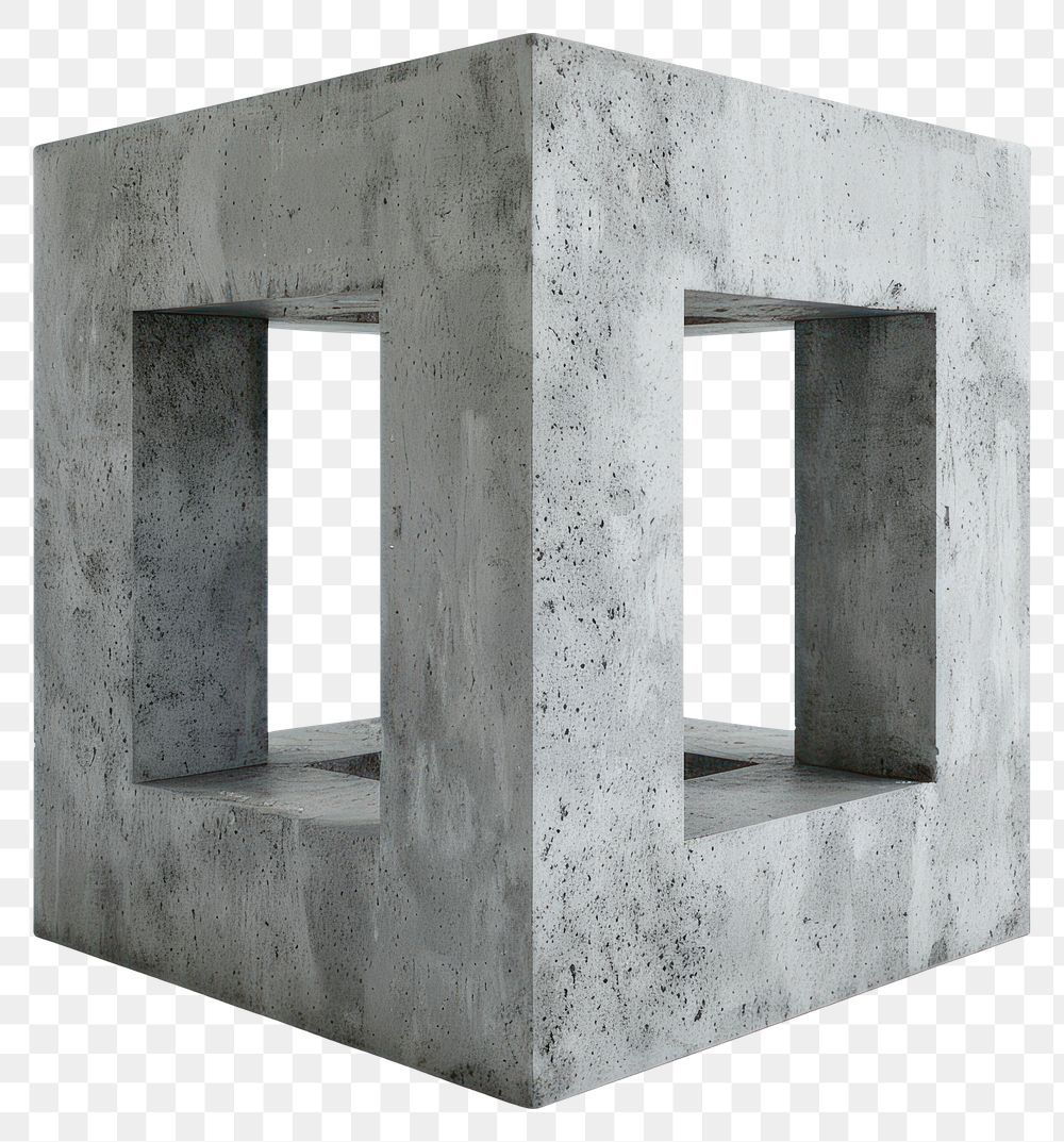 PNG Cube concrete construction architecture | Free PNG - rawpixel