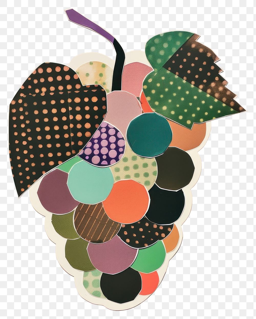 PNG Grape retro paper collage | Free PNG - rawpixel