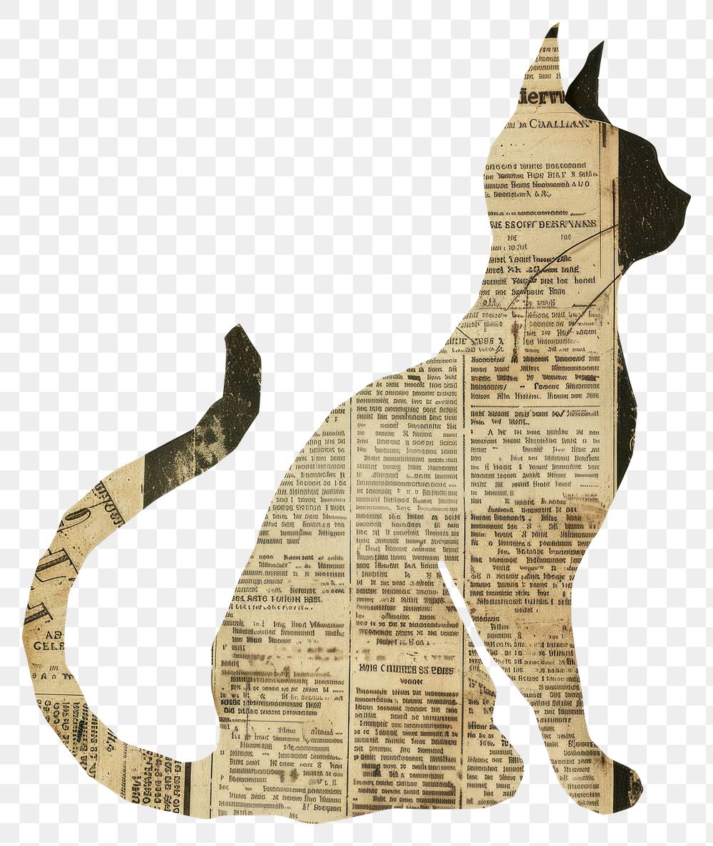 PNG Ephemera paper cat newspaper | Premium PNG - rawpixel