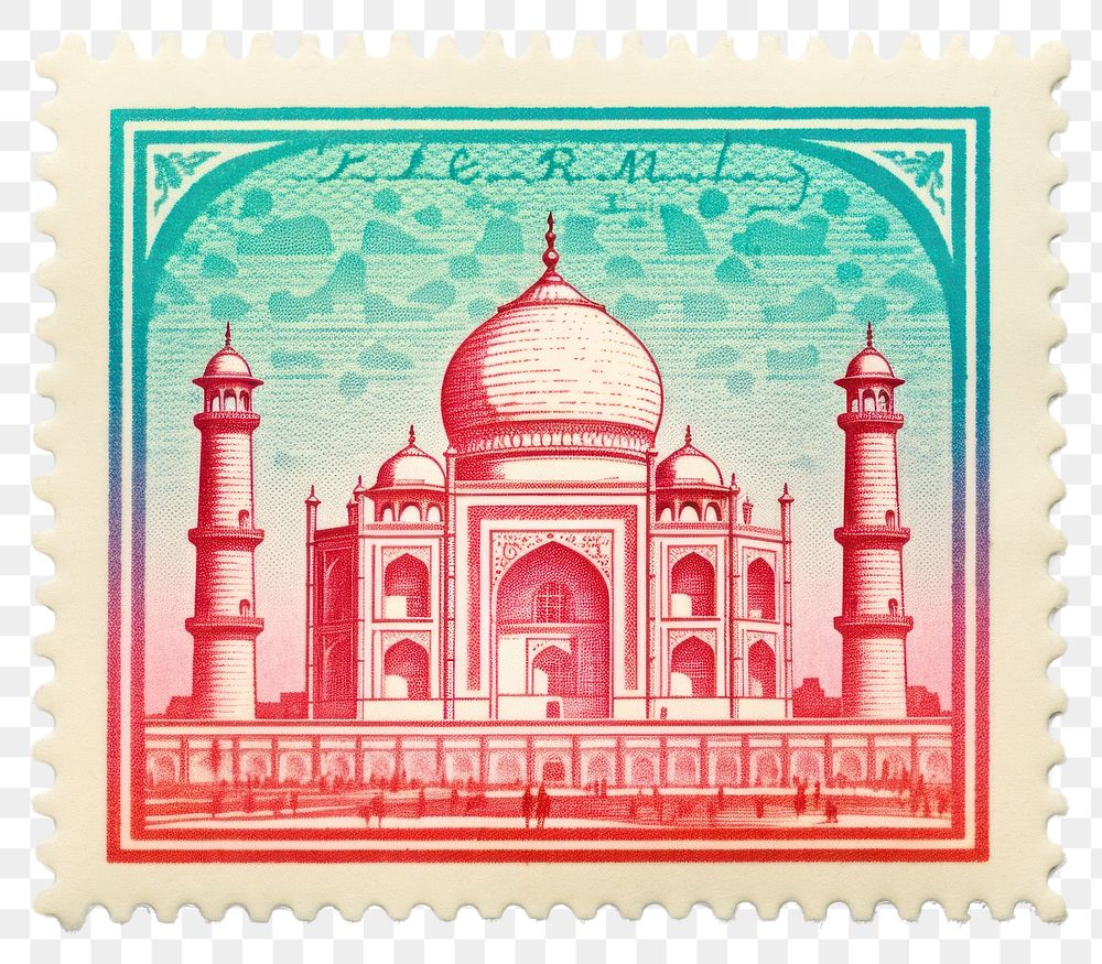 PNG Taj mahal architecture postage | Free PNG - rawpixel