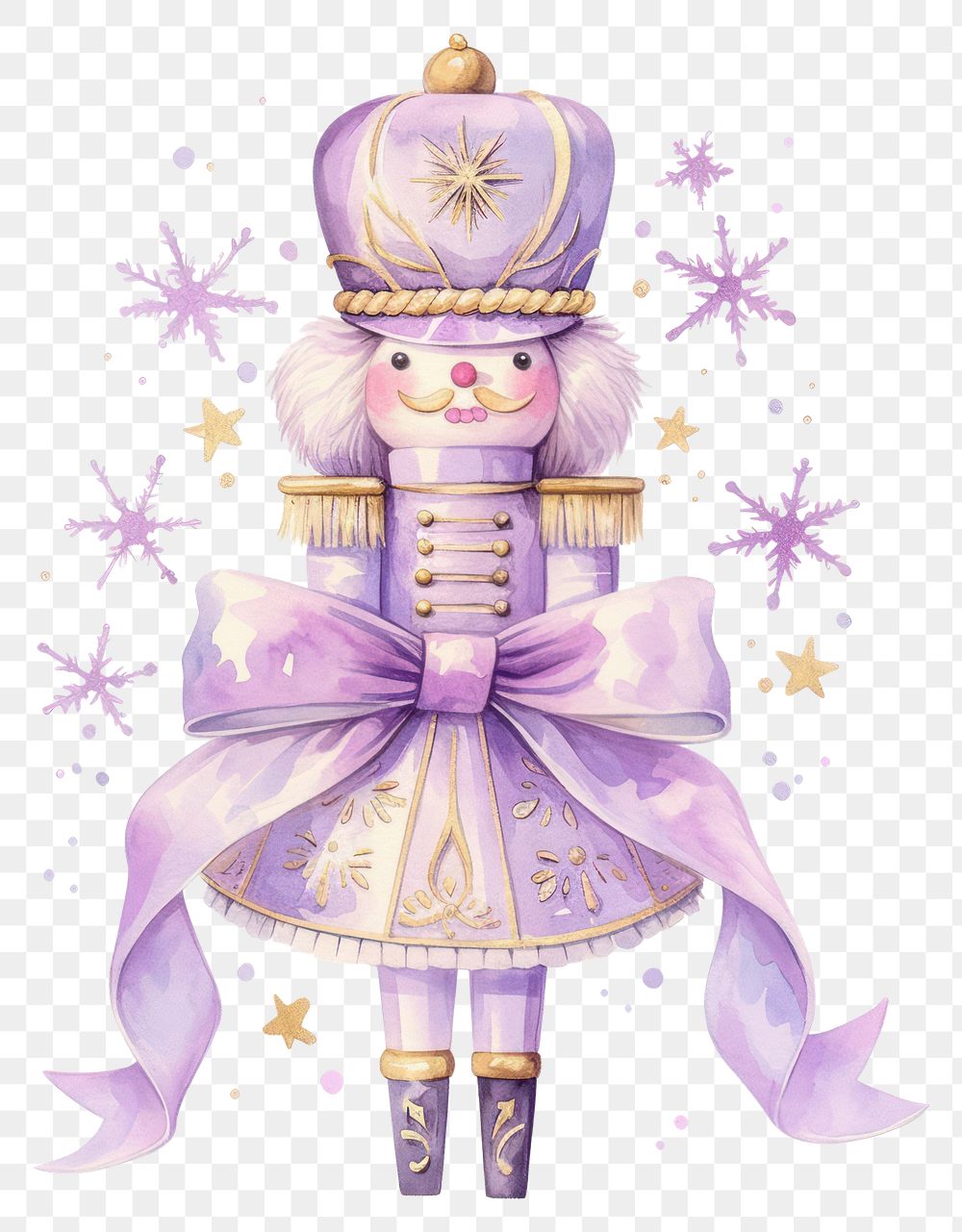 PNG Purple coquette Christmas Nutcracker | Free PNG - rawpixel