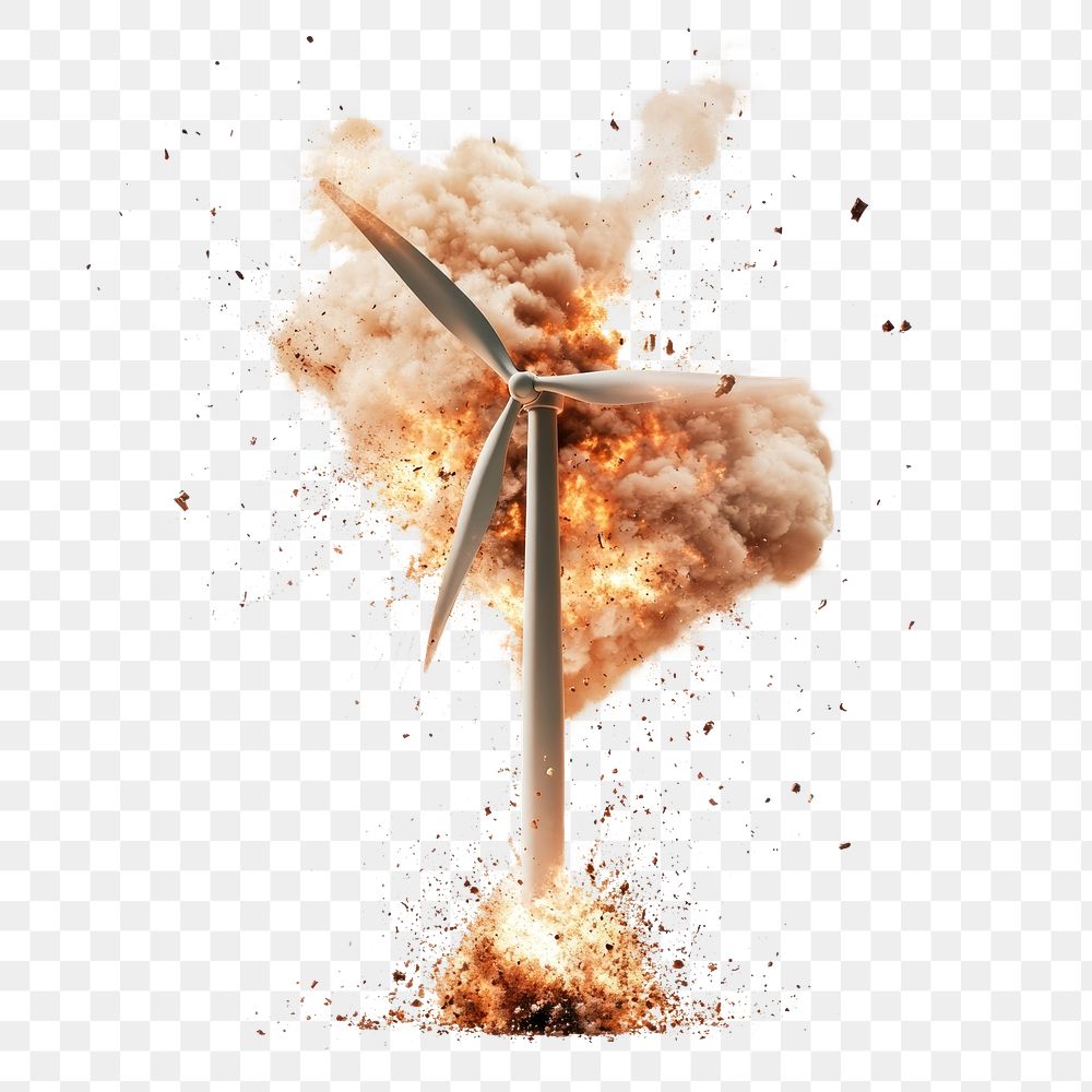 PNG Turbine explosion wind environmental. | Free PNG - rawpixel